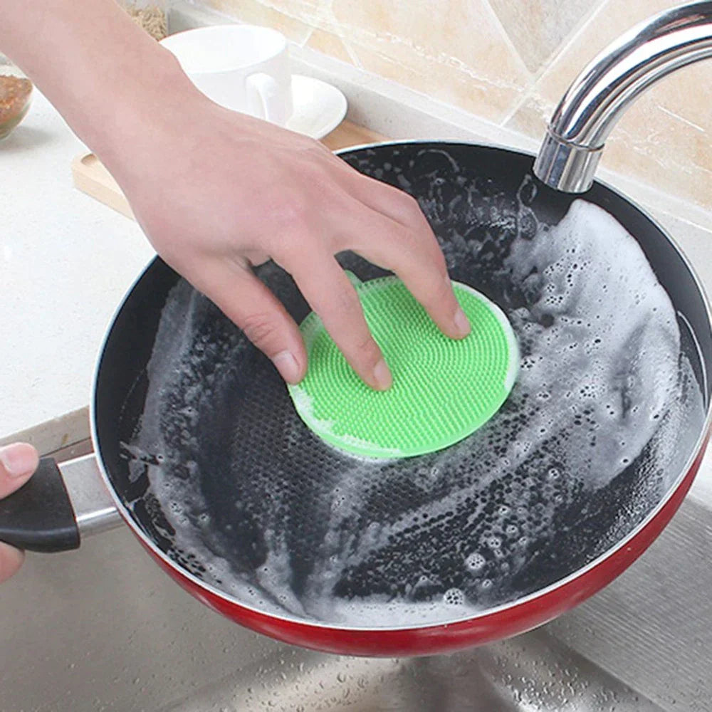Silicone Cleaning Brushes Soft Silicone Scouring Pad – Homeez PK